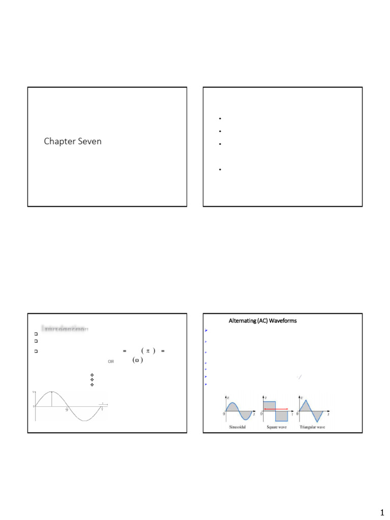 Chapter 6 Single Phase AC Circuits Analysis | PDF | Electrical Impedance | Inductance