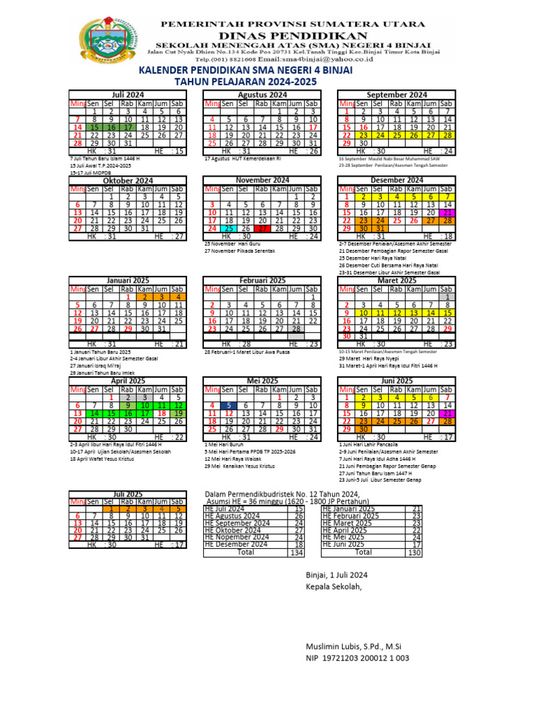 Kaldik 2024-2025 | PDF