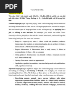 Vstep Writing Task 1 | PDF