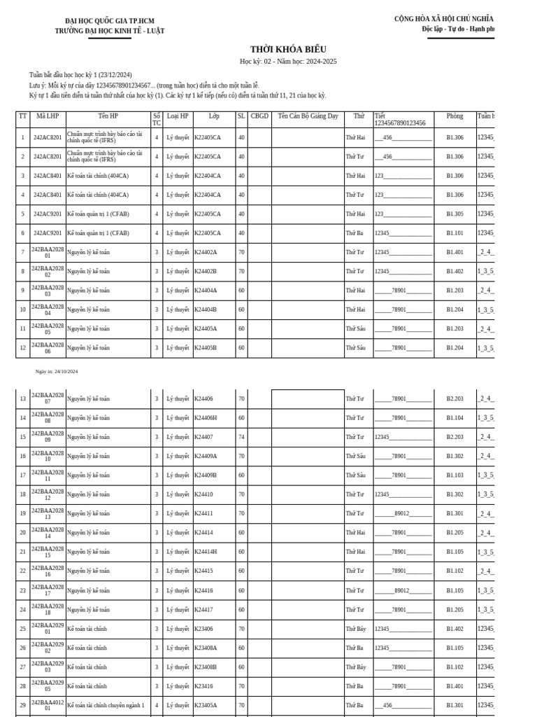 TKB HK2 24.25 - 24 10 2024 - G I SV Toàn Trư NG | PDF