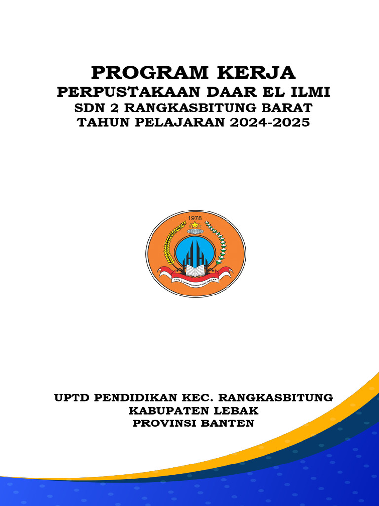 Program Kerja Dan Jadwal Perpustakaan 2024-2025 | PDF