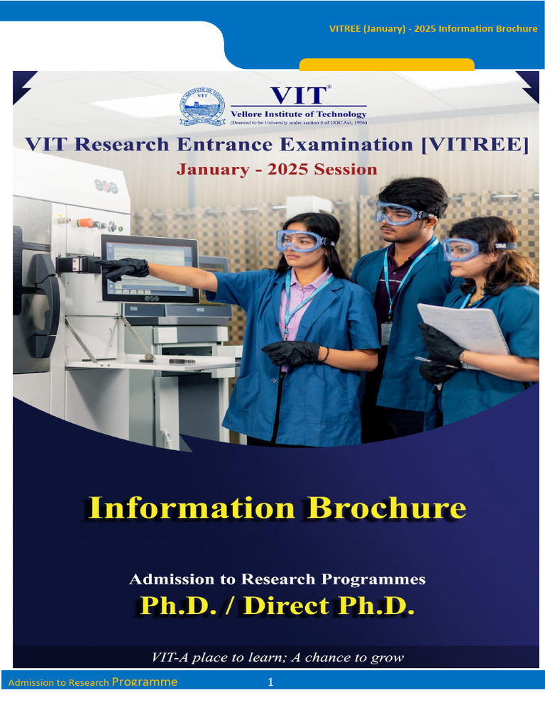 VITREE-January-2025-Information-Brochure | PDF | Engineering | Mechanical Engineering
