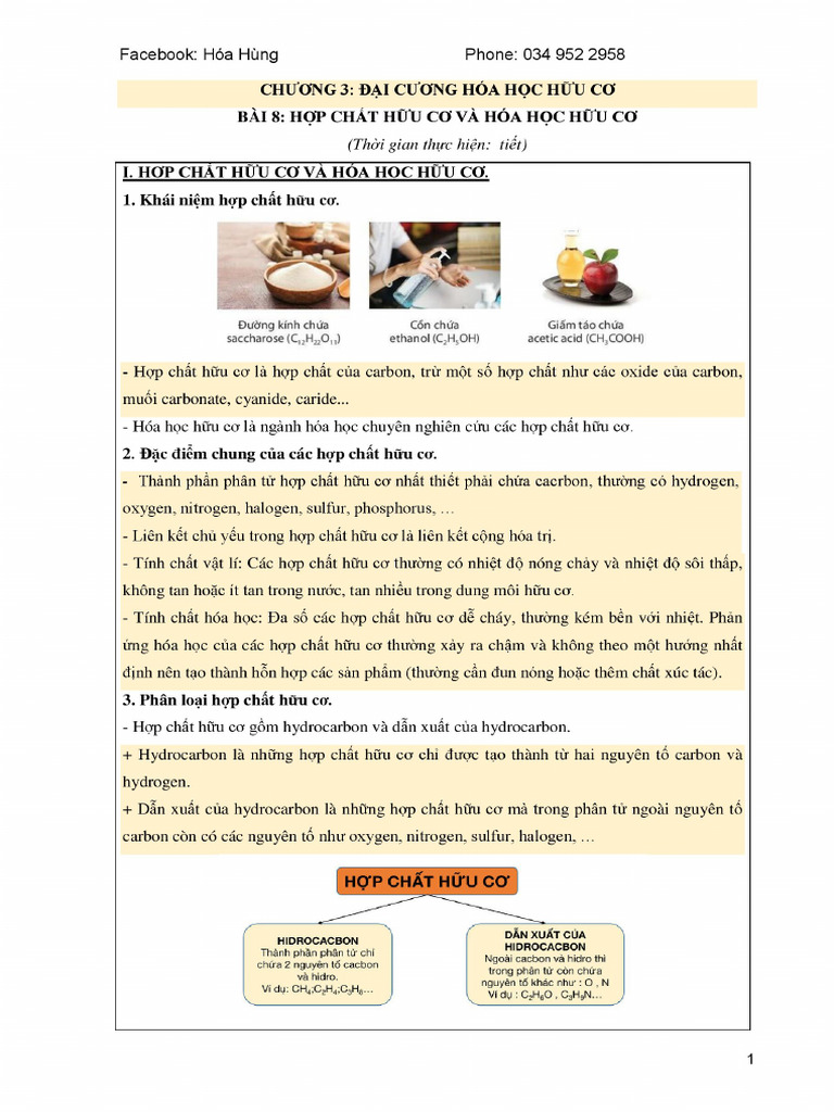 Chương 3 Đ I Cương Hóa H U Cơ | PDF