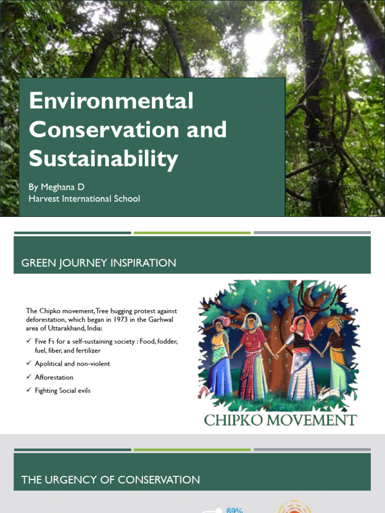 Environment Conservation and Sustainability - Meghana | PDF