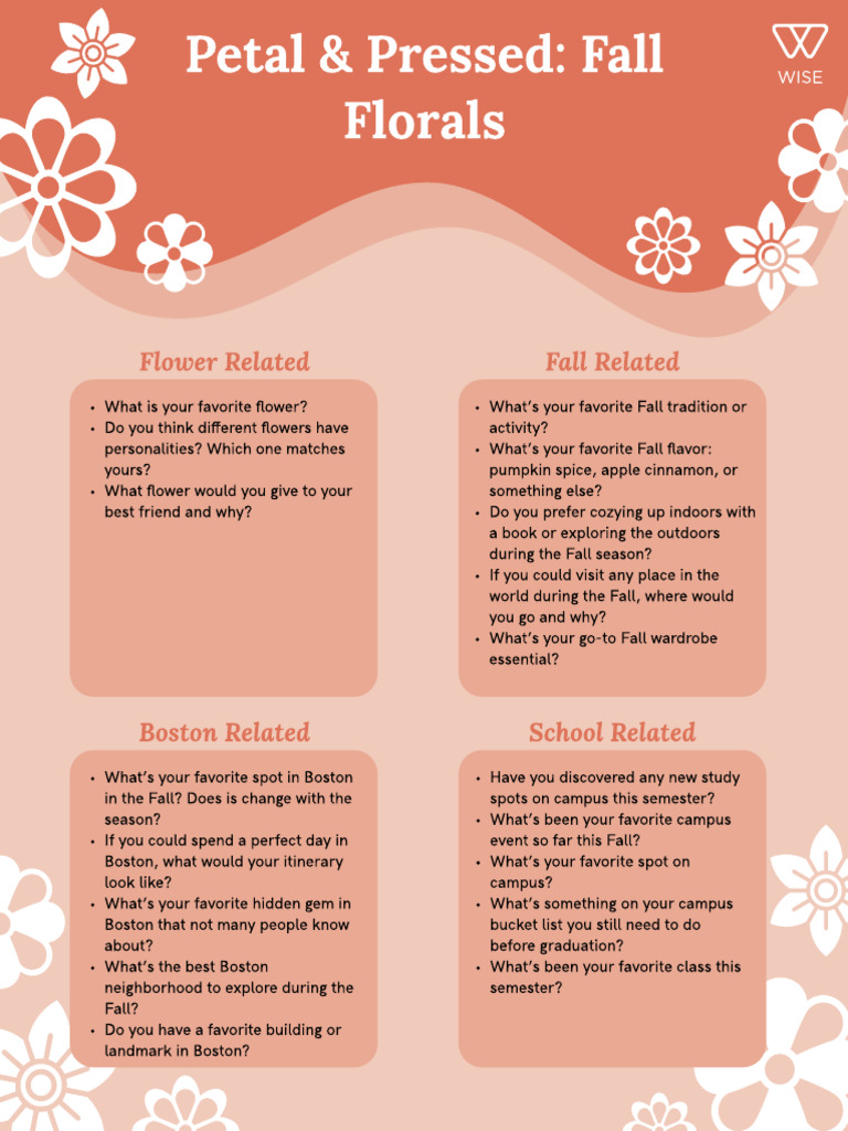 Fall Florals Poster | PDF