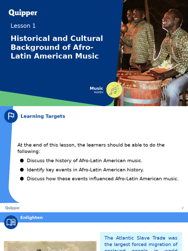 Afro-Latin American Music History | PDF | Atlantic Slave Trade ...