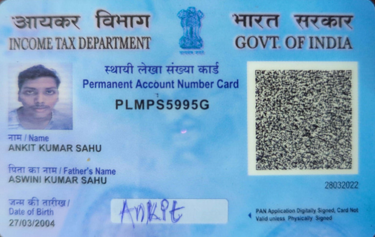 Ankit Sir Pan Card | PDF
