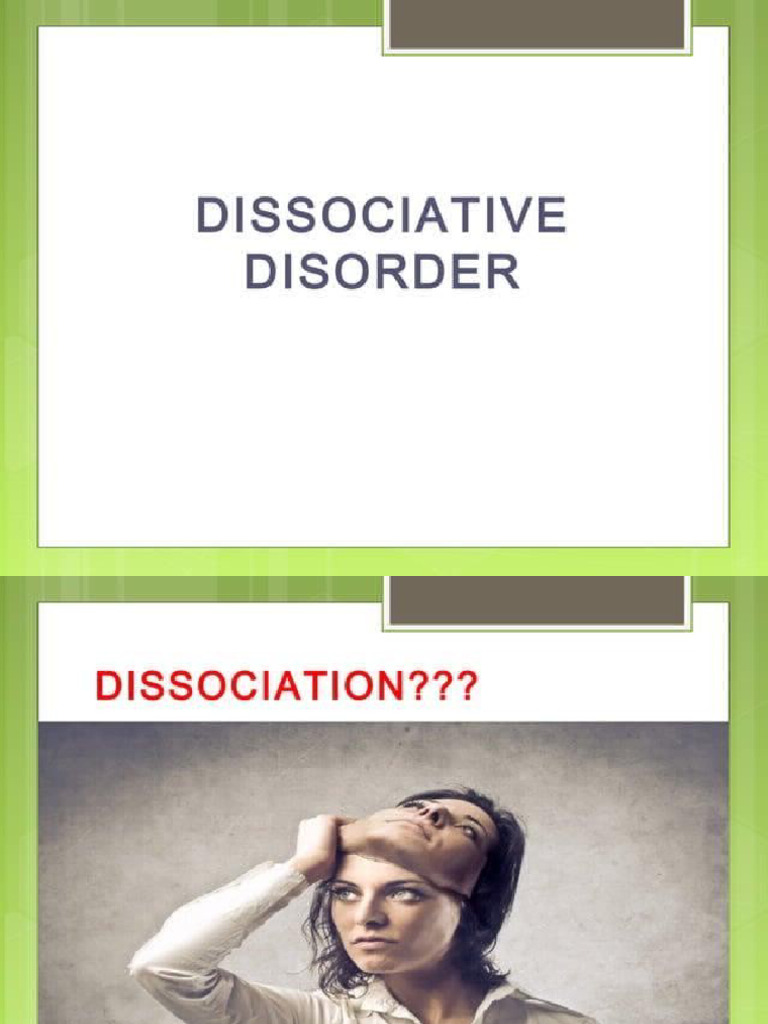 Dissociative Disorder | PDF