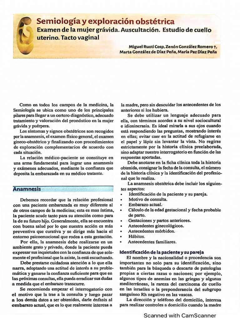 Semio y Exploraciã N Obstã Trica | PDF