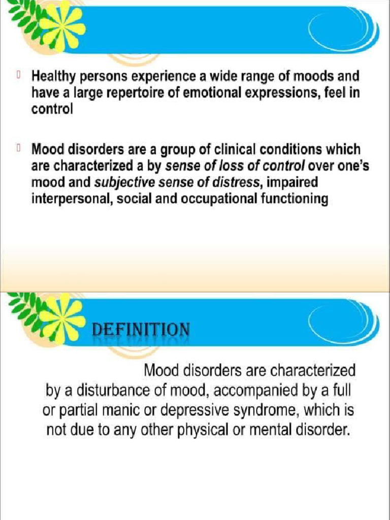 Mood Disorders | PDF