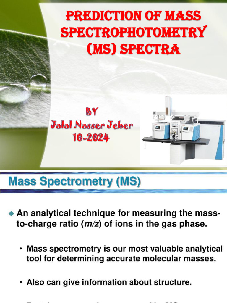 Mass Spectrometry Basics | PDF | Computers | Technology & Engineering