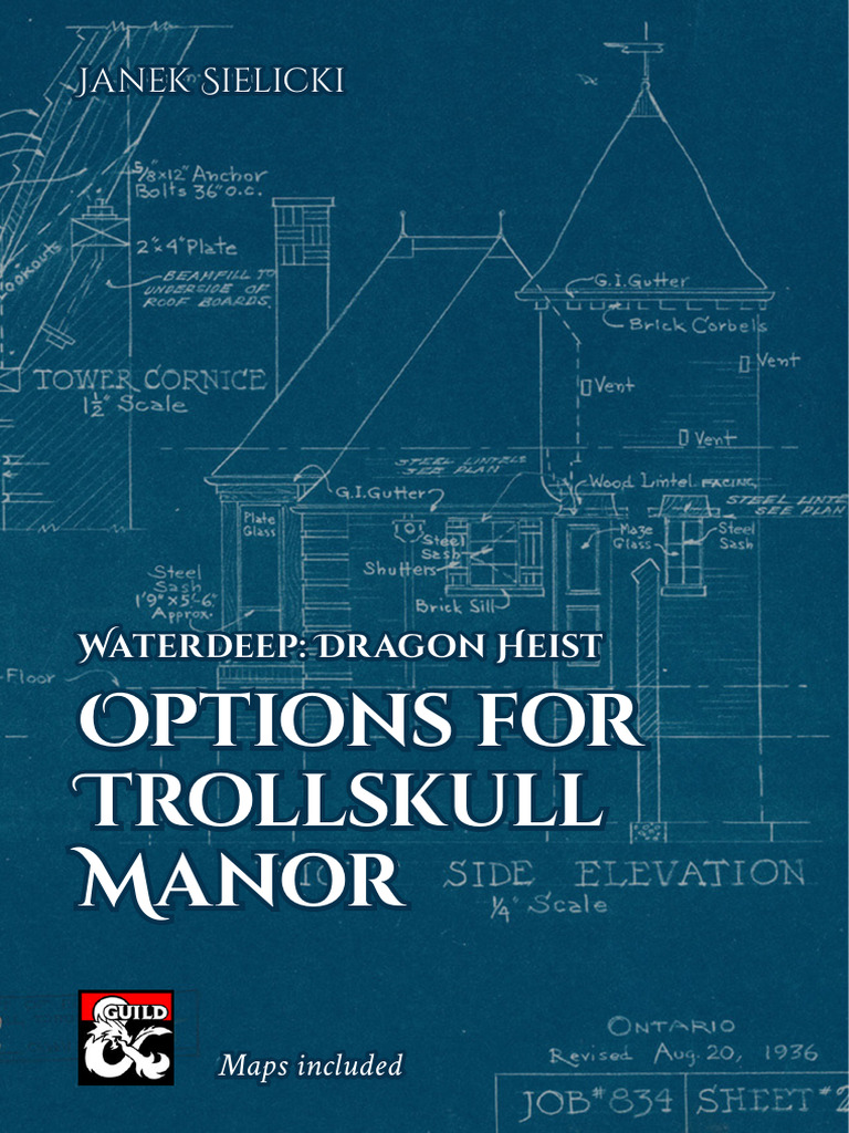 Janek Sielicki - Dragon Heist Options For Trollskull Manor v1 | PDF | Dungeons & Dragons ...