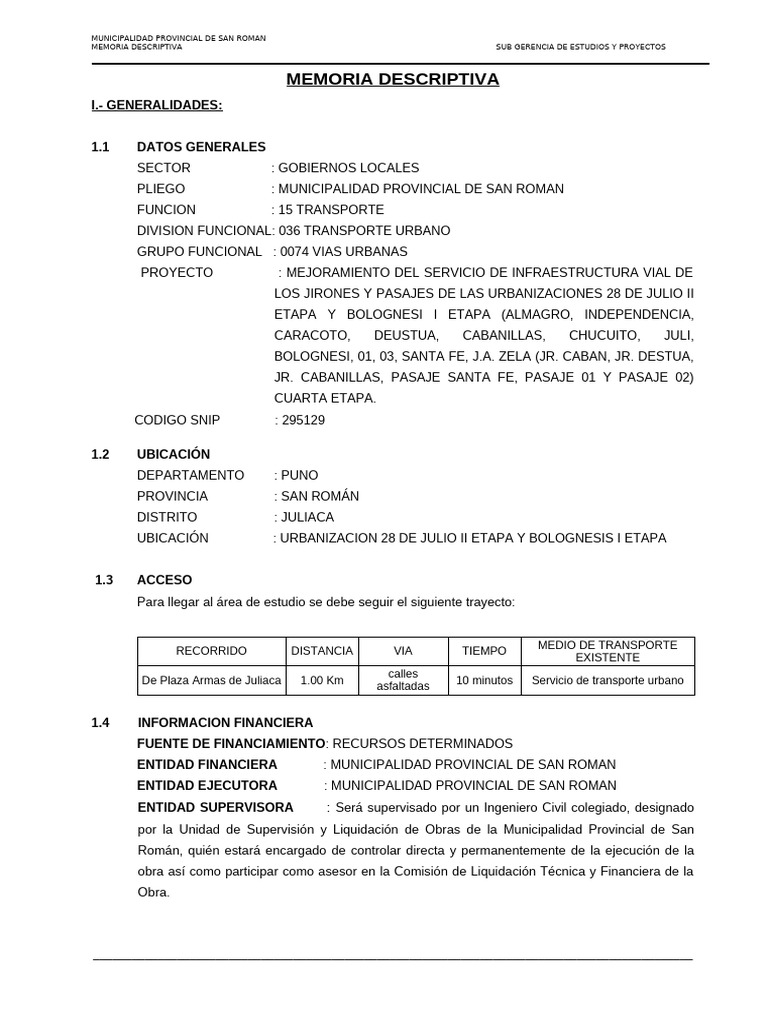 7 MEMORIA DESCRIPTIVA | PDF | Hormigón | Ingeniería