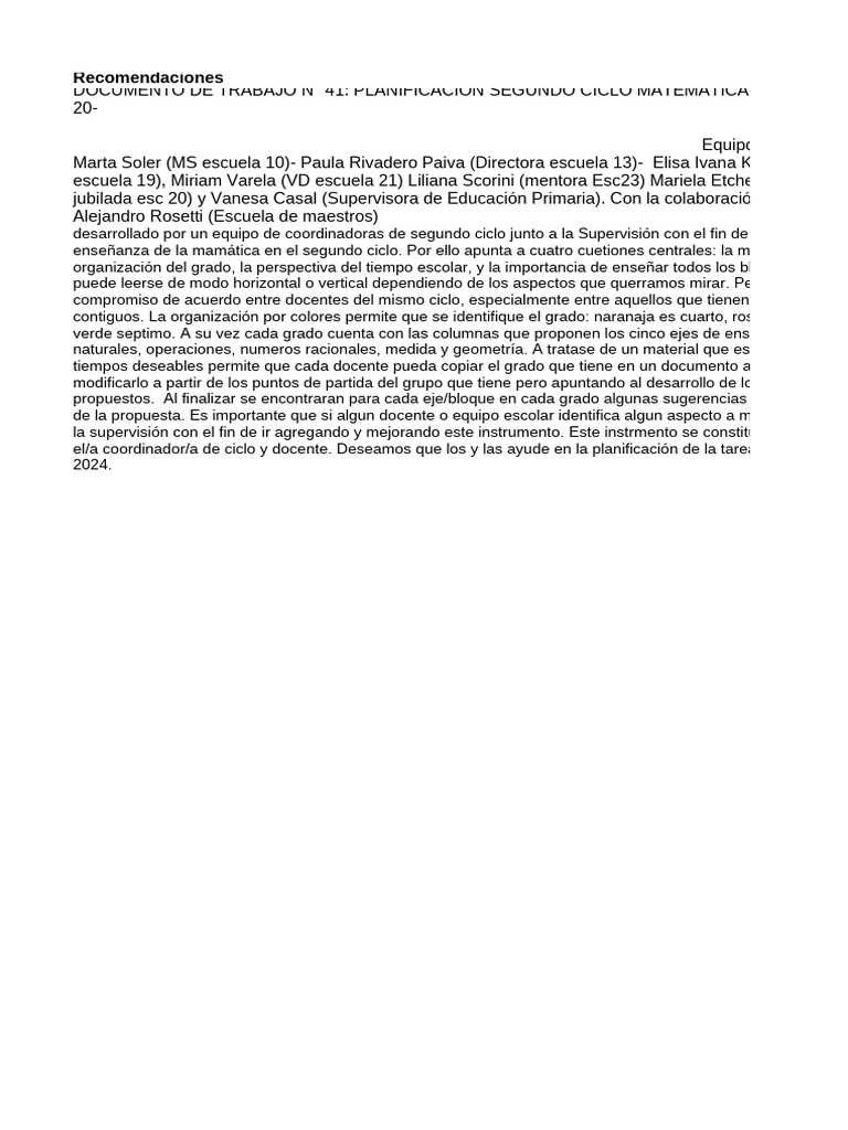 Documento de Trabajo #41 - Matemática 2do Ciclo | PDF | Números | Triángulo