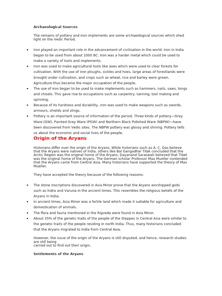 Archaeological Sources | PDF