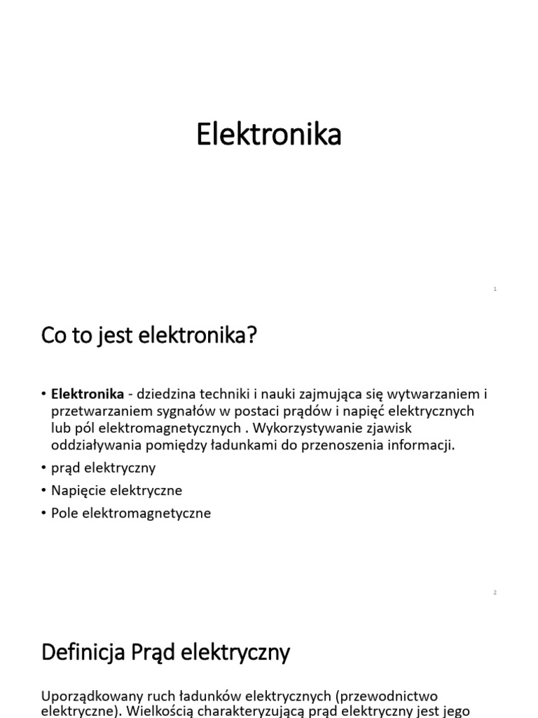 Elektronika 1 | PDF
