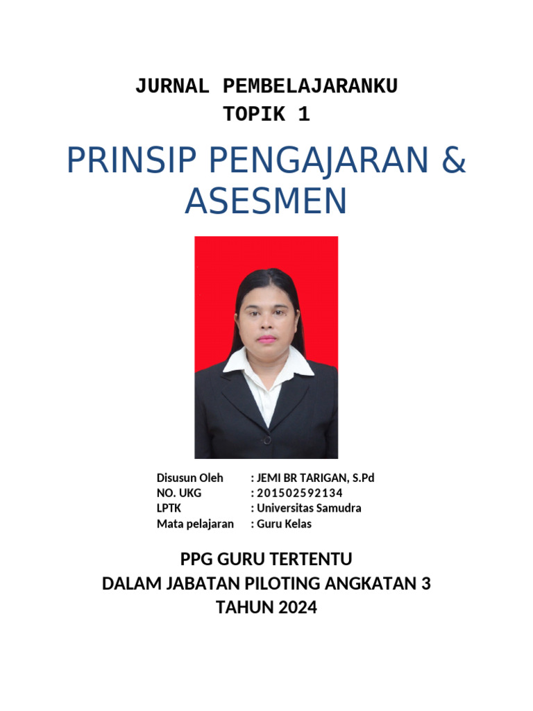 Jurnal - PBSI UbD - JEMI, S.PD | PDF | Karier & Perkembangan