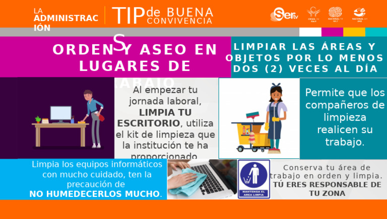 Orden y Aseo en Áreas de Trabajo | PDF
