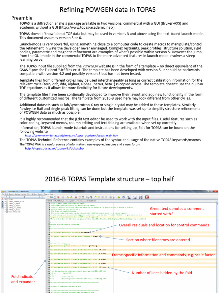Refining Powgen Data Topas 040617 | PDF