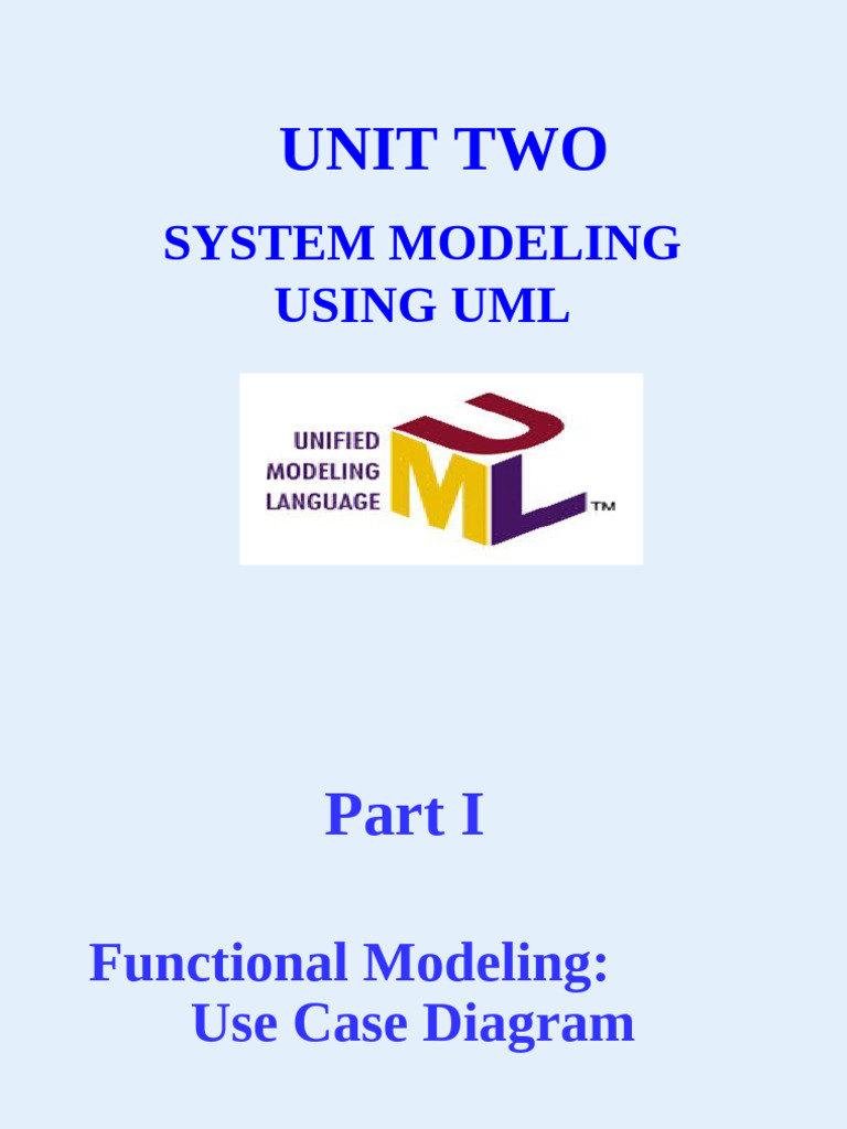 UML Functional Modeling Overview | PDF | Use Case | Unified Modeling ...