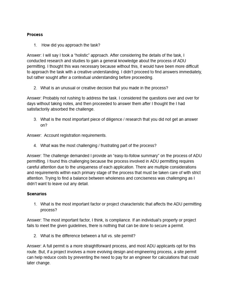 PermitFlow - Follow Up Answers | PDF | Business