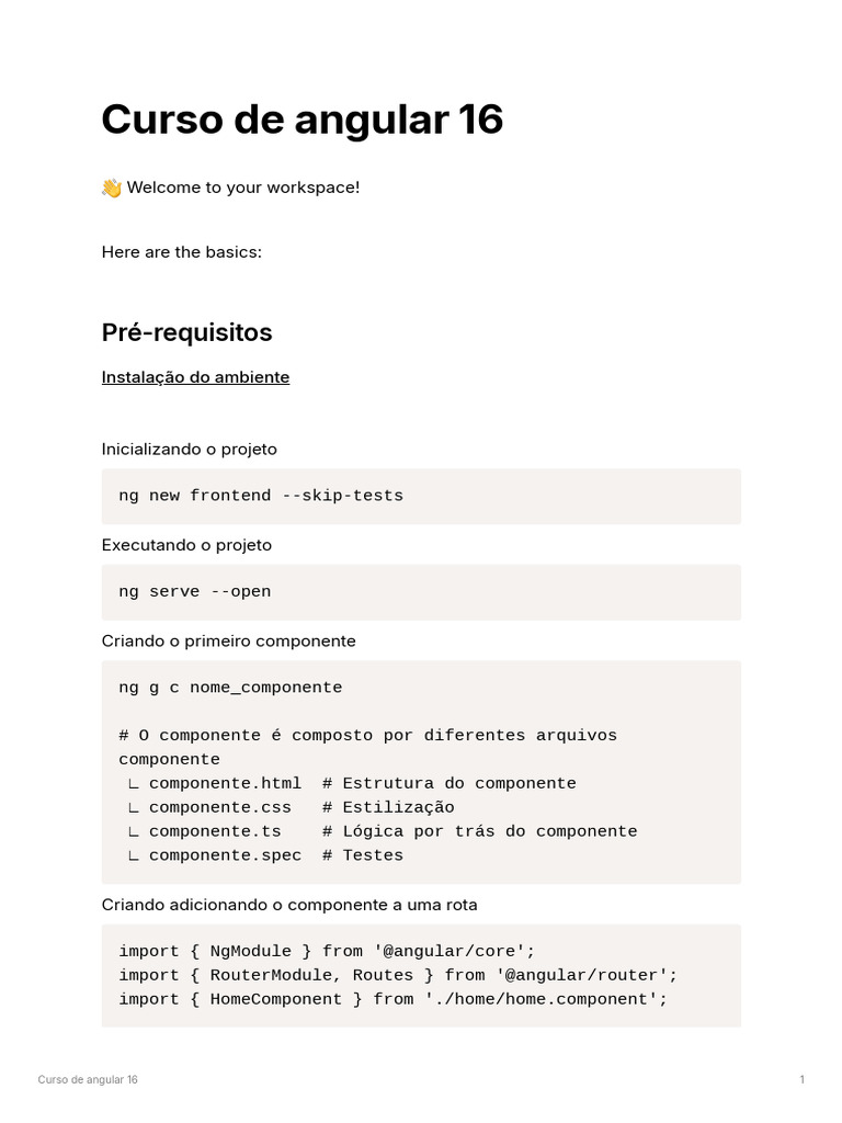 Curso de Angular 16 | PDF | Computer Programming | Software Engineering