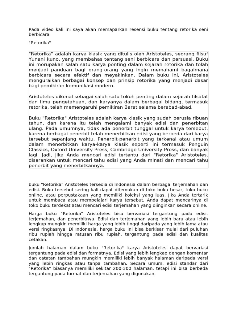 Retorika | PDF