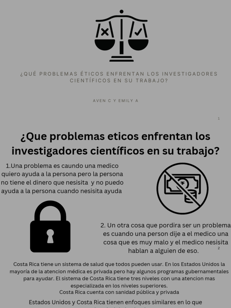 Problemas éticos en investigación científica | PDF | Los Estados Unidos ...