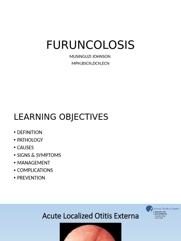 FURUNCOLOSIS-1 | PDF | Skin | Staphylococcus Aureus