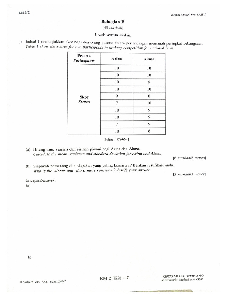 Test Math 1 | PDF