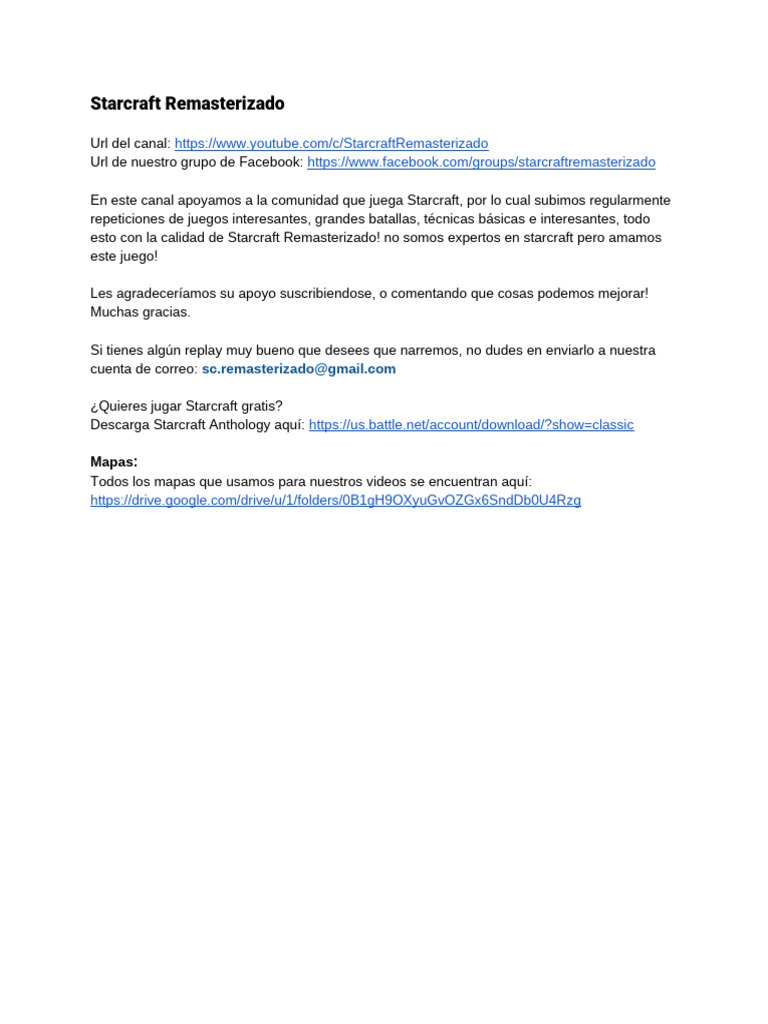 Starcraft Remasterizado | PDF