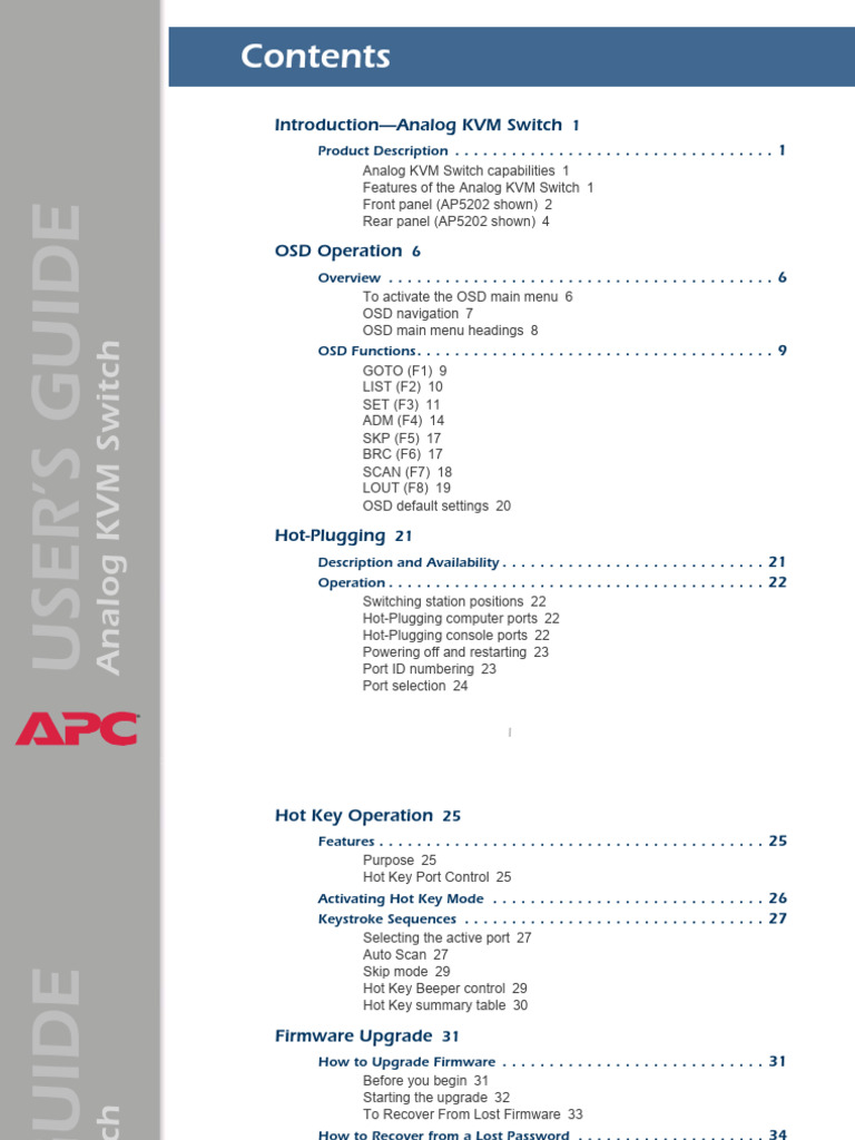 Manual KVM_Manufatura_ASTE-6Z5QBK_R0_EN | PDF | Computer Keyboard | Keyboard Shortcut