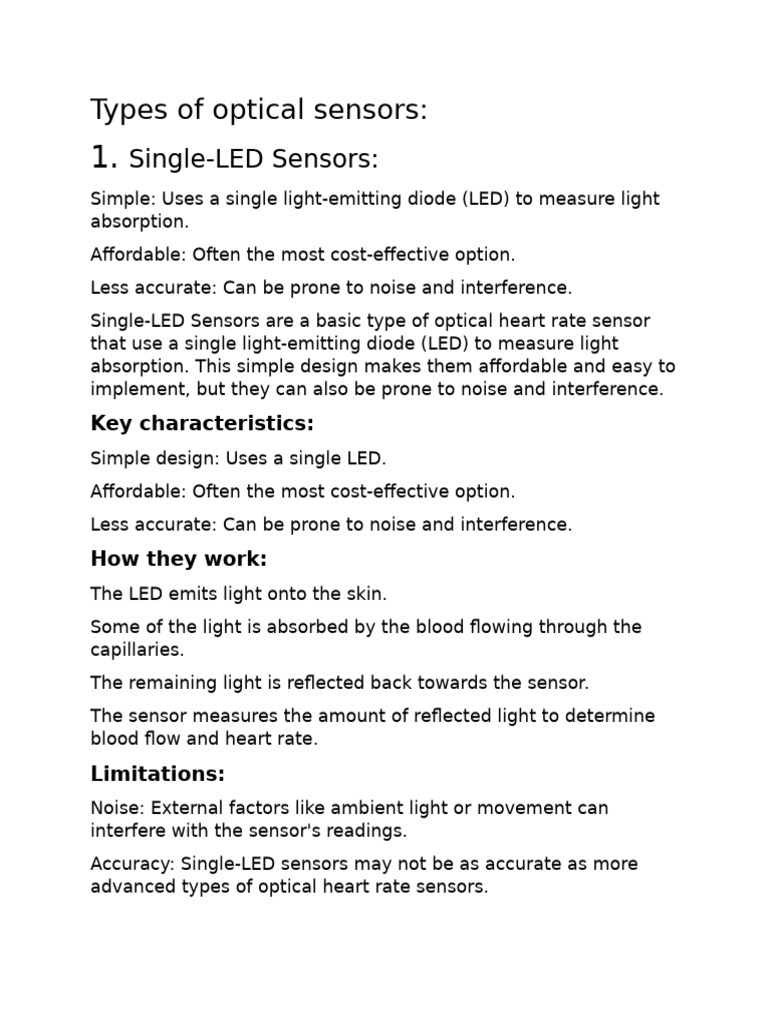 Document 1 | PDF | Light Emitting Diode | Sensor