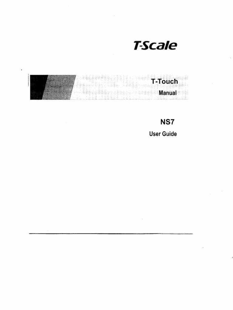 T - Touch NS7 Mannual | PDF