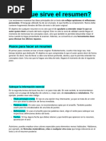 Cómo Hacer Un Resumen en Word - Resumen Automático en Word | PDF