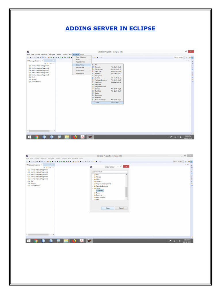 Adding Server in Eclipse | PDF