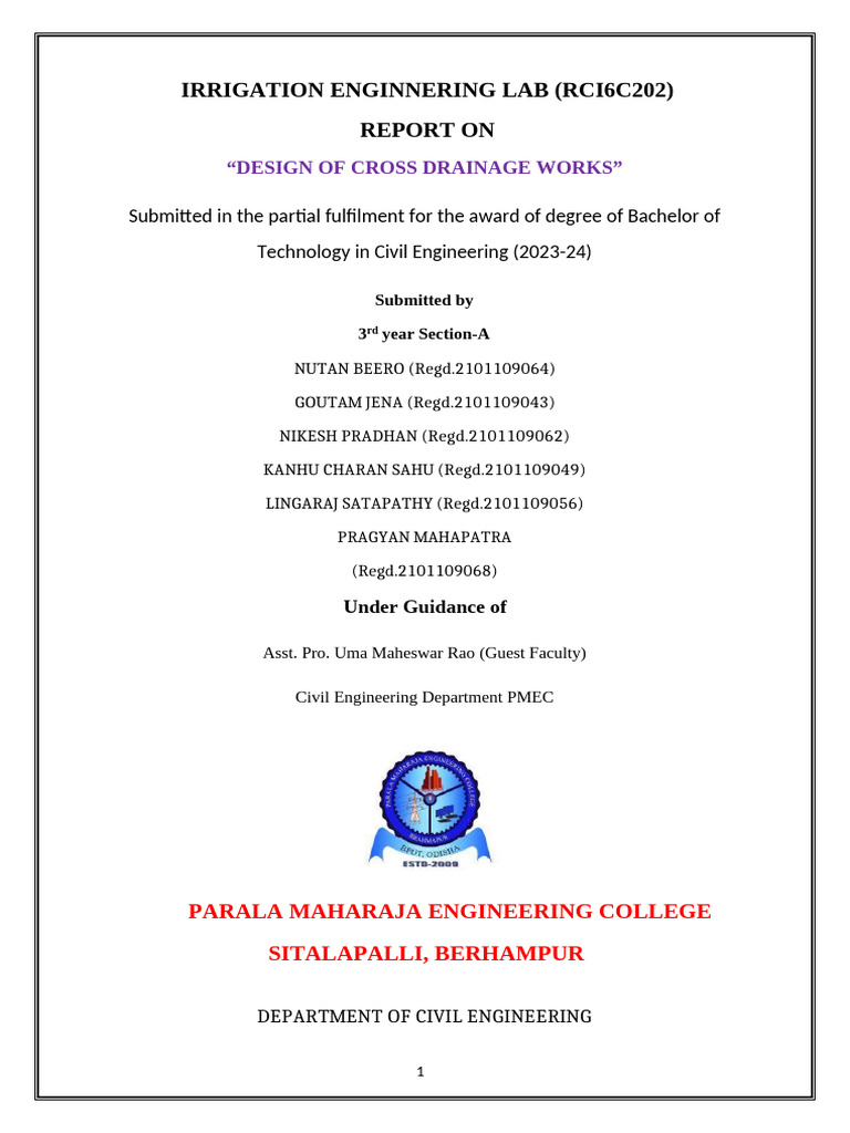 Canal irrigation | PDF | Drainage | Earth Sciences