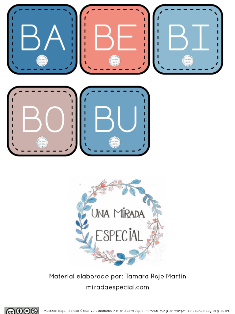 Tarjetas Silabario 2 | PDF