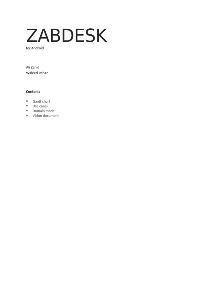 zabdesk-android | PDF | Android (Operating System) | Software zabdesk-android | PDF | Android (Operating System) | Software