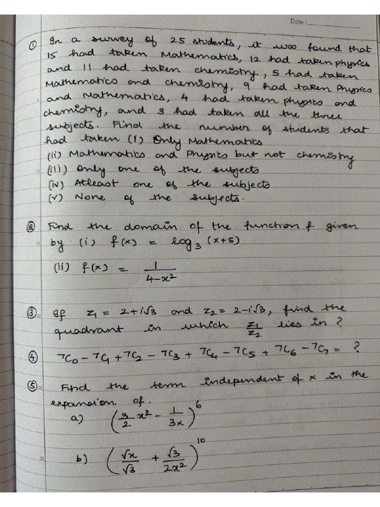 Class 11th Day 8 Secret Assignment | PDF