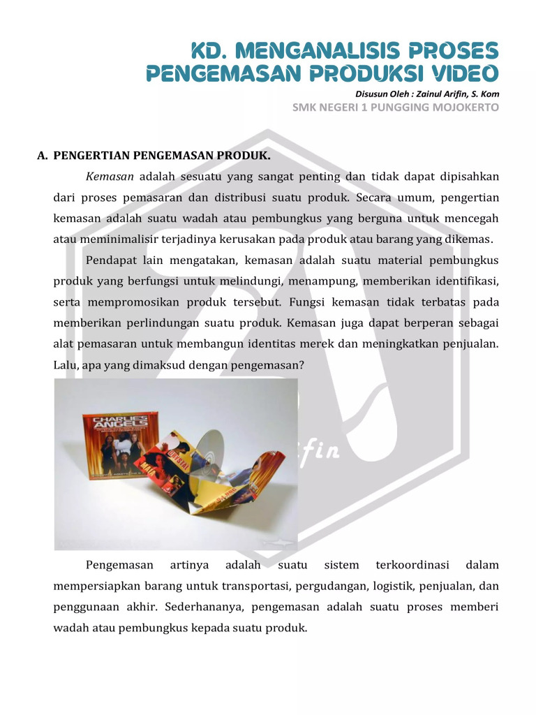 Analisis Pengemasan Produk | PDF