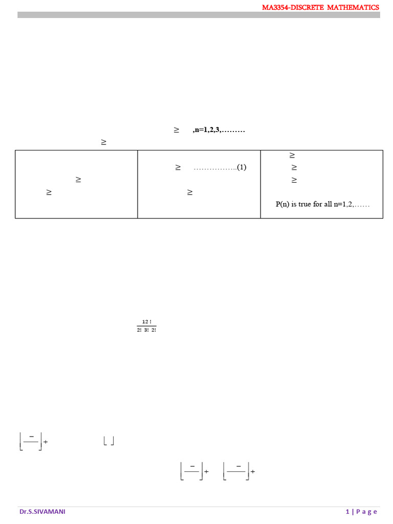 Part-A - Unit-2-2023 | PDF | Recurrence Relation | Mathematical Proof