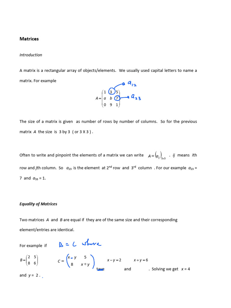 General Matrices | PDF | Eigenvalues And Eigenvectors | Matrix (Mathematics)