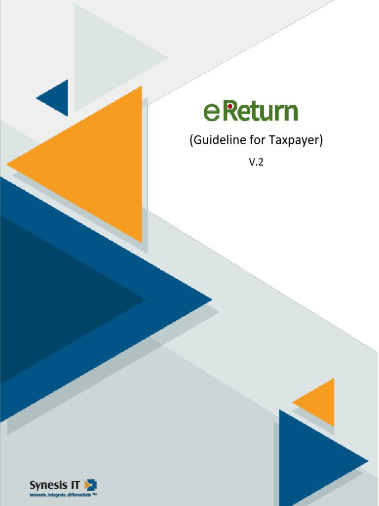 Guideline For Ereturn - V2 | PDF | Password | Button (Computing)