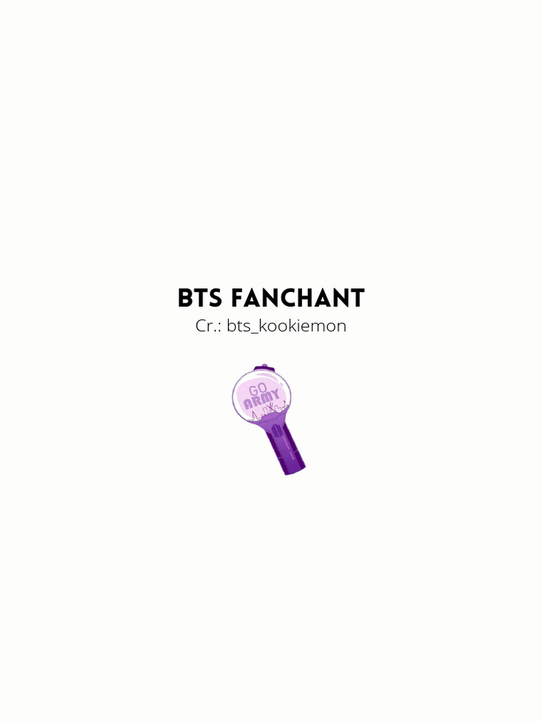 BTS Fanchant | PDF