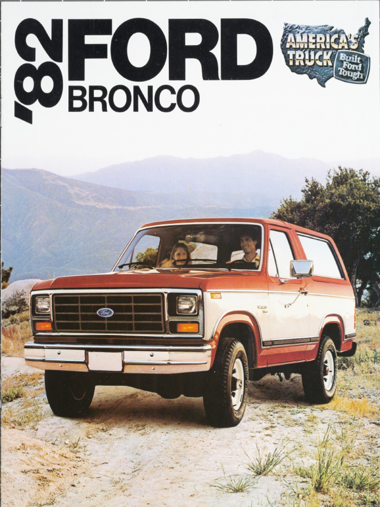 82 Ford Bronco Brochure | PDF