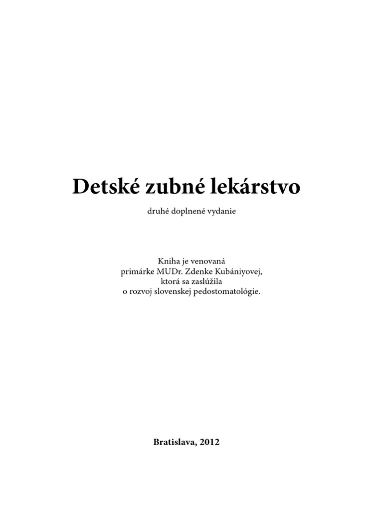 Detske Zubne Lekarstvo (Lezovic) | PDF