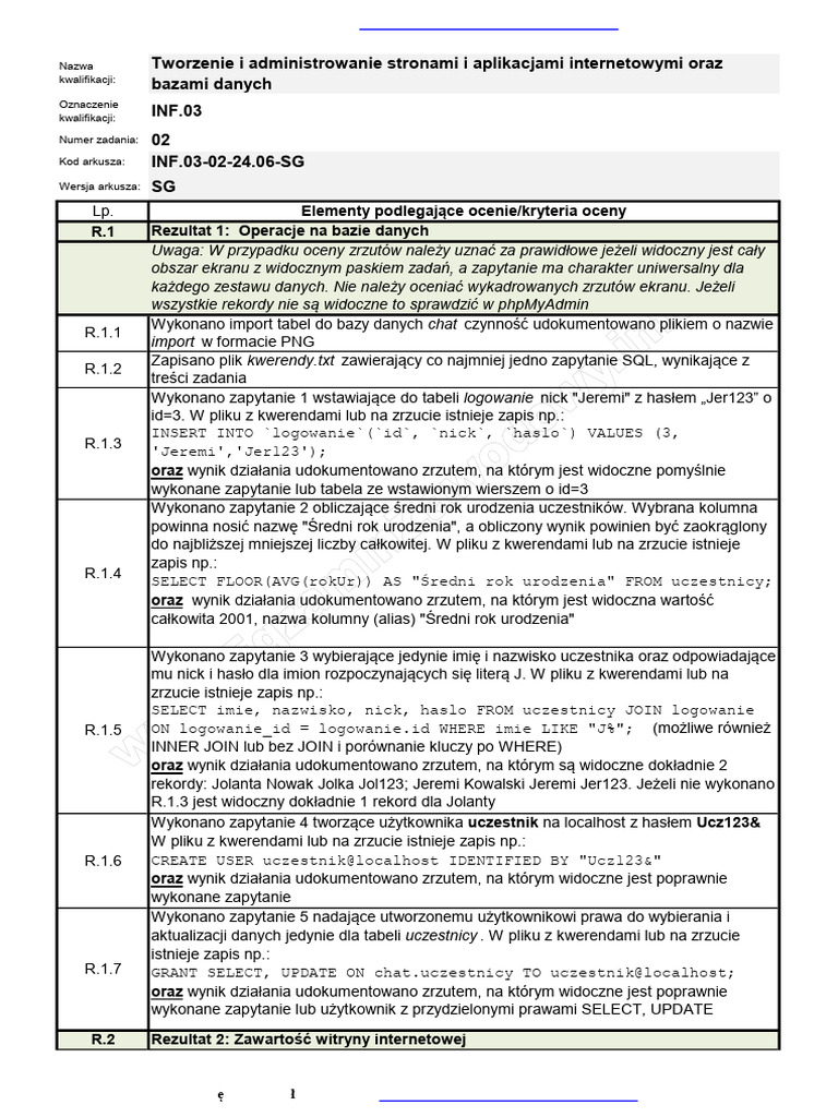 Inf3 cz24 Klucz2 | PDF