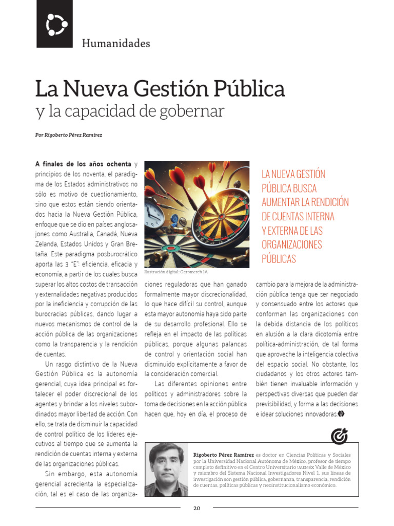 La Nueva Gestión Pública: y La Capacidad de Gobernar | PDF ...