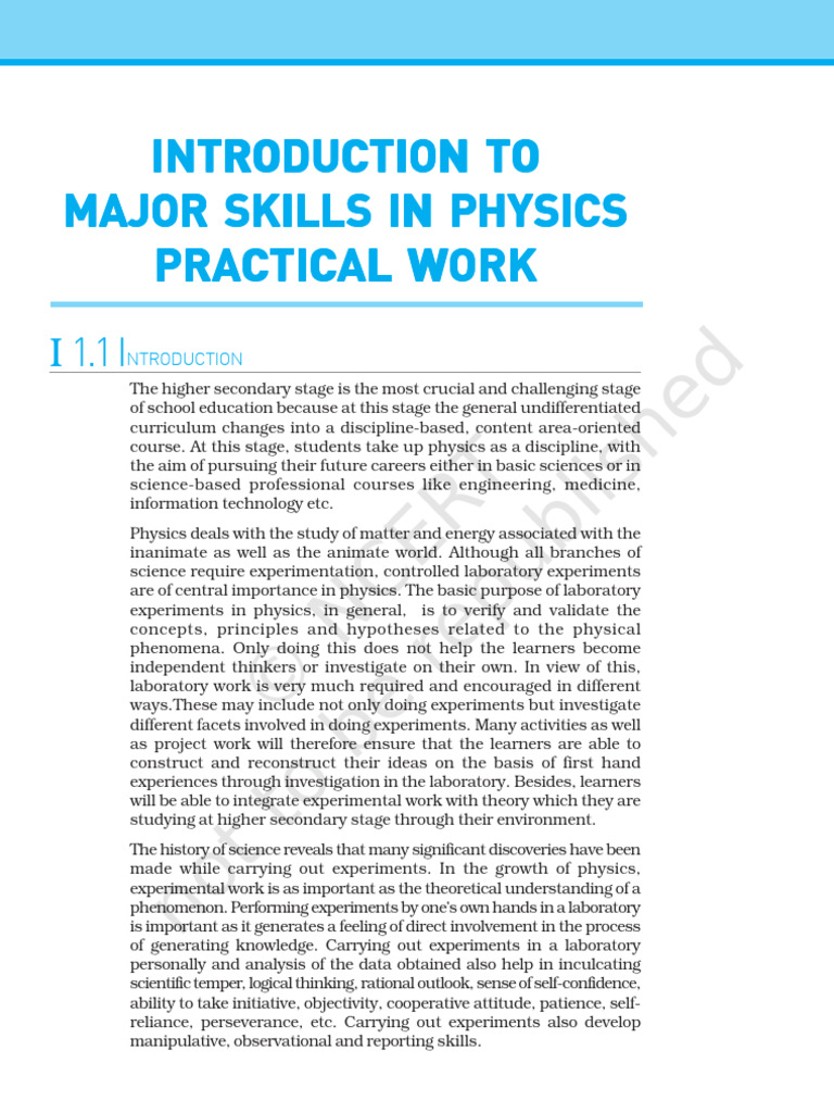NCERT Physics Lab Manual XII | PDF | Observational Error | Logarithm